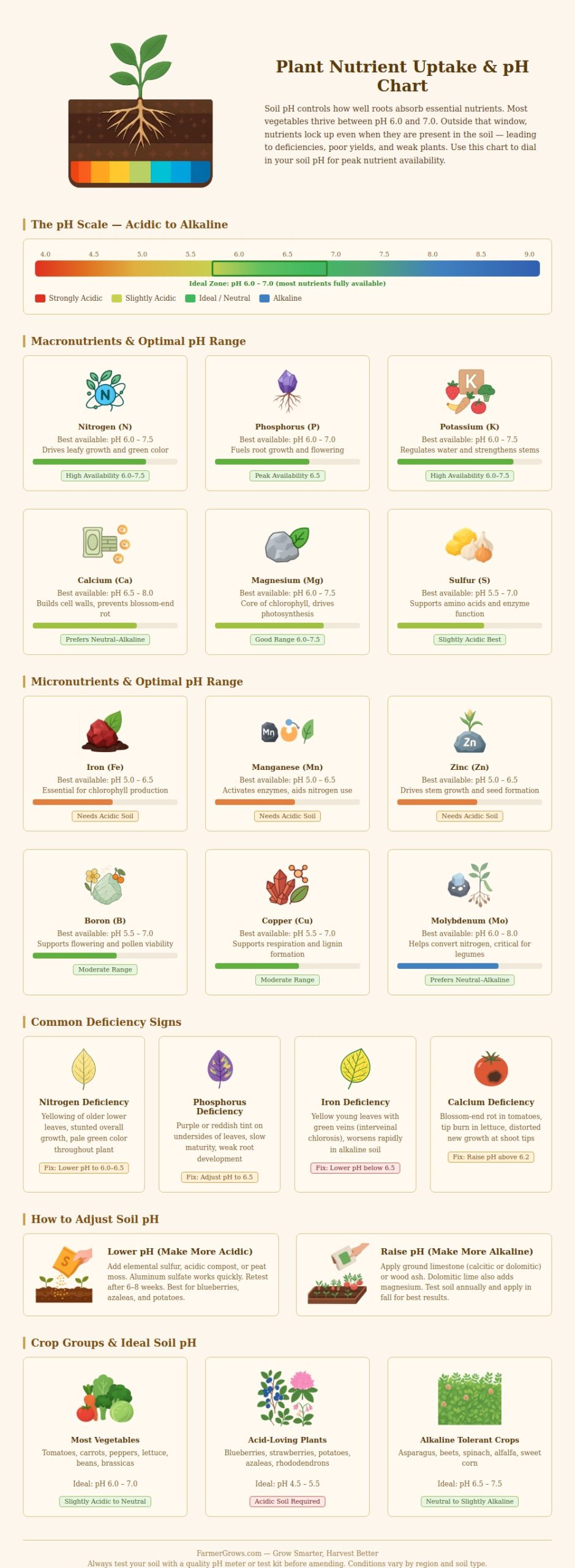 Plant Nutrient Uptake Ph Chart - Farmer Grows