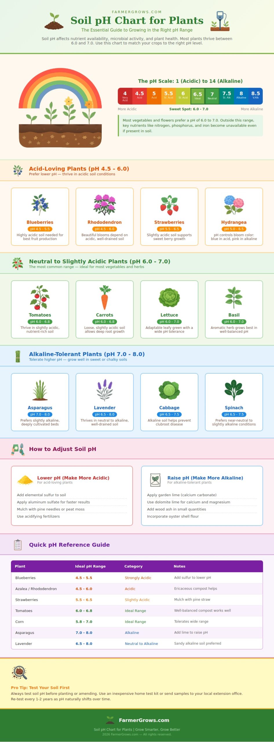 Soil Ph Chart For Plants - Farmer Grows