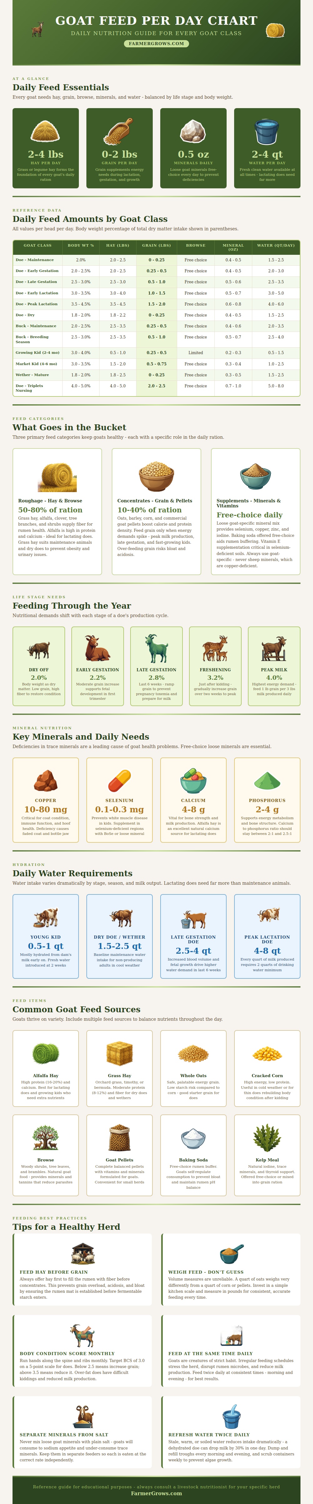 Goat Feed Per Day Chart - Farmer Grows