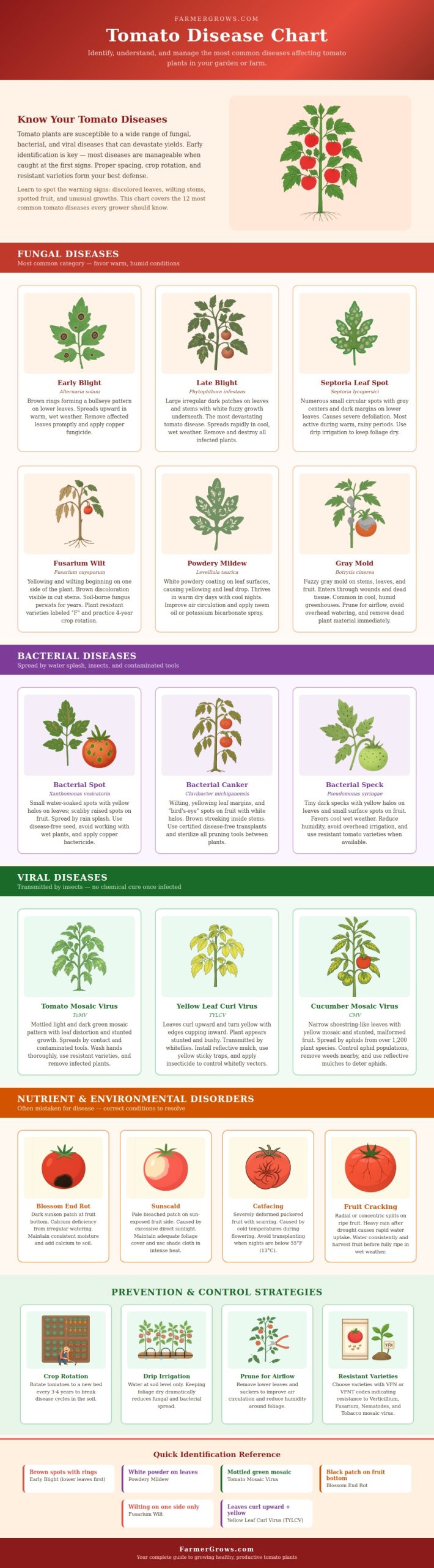 Tomato Disease Chart - Farmer Grows