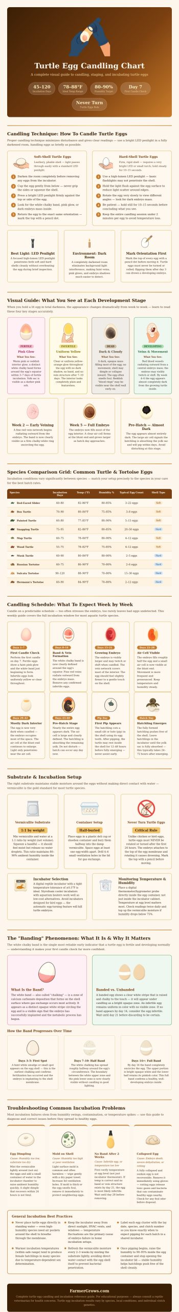 Turtle Egg Candling Chart - Farmer Grows